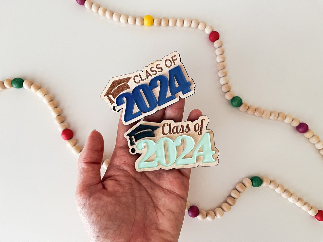 DIGITAL Class of 2024 Keychains Laser File, Wood Acrylic Graduation ...
