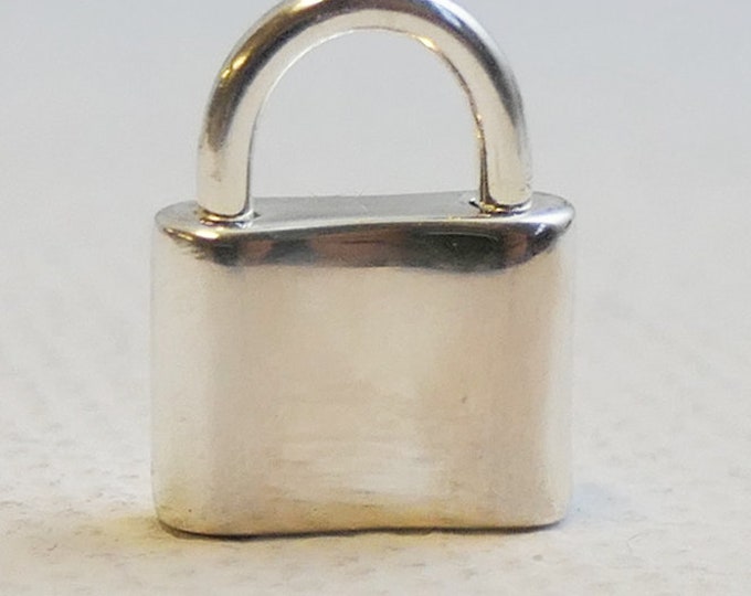 Sterling Silver Padlock Charms, Padlock Clasp, Lock Clasp, 925 Silver ...