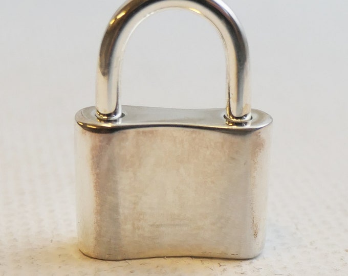 Sterling Silver Padlock Charms, Padlock Clasp, Lock Clasp, 925 Silver ...