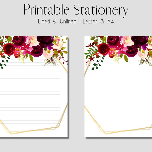 Bohemian Stationery - Etsy