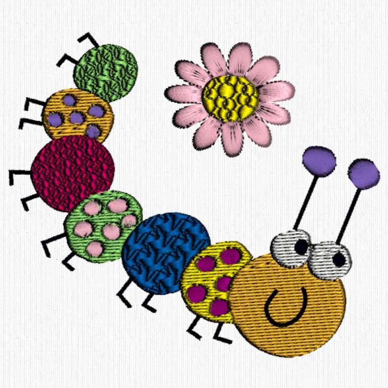 Cute Bugs Machine Embroidery Designs - Etsy