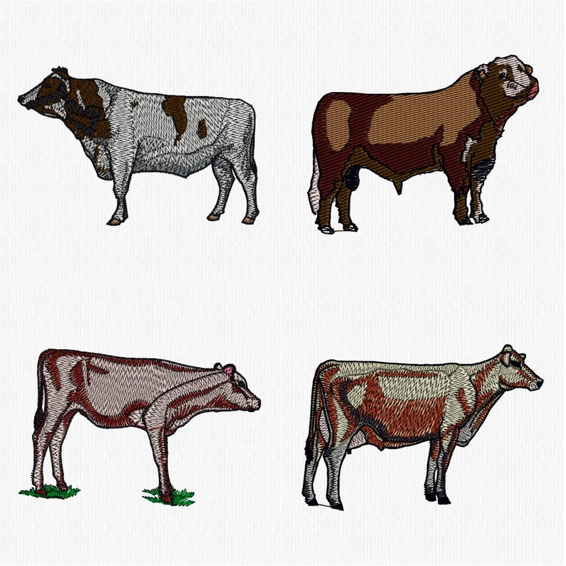 Farm Animals 1 Machine Embroidery Designs - Etsy