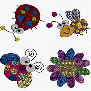 Cute Bugs Machine Embroidery Designs - Etsy
