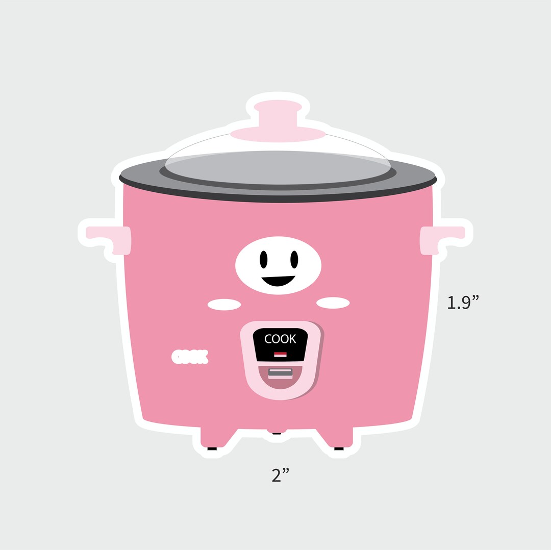 Rice Cooker Sticker Cute Unique Kawaii Sticker - Etsy.de