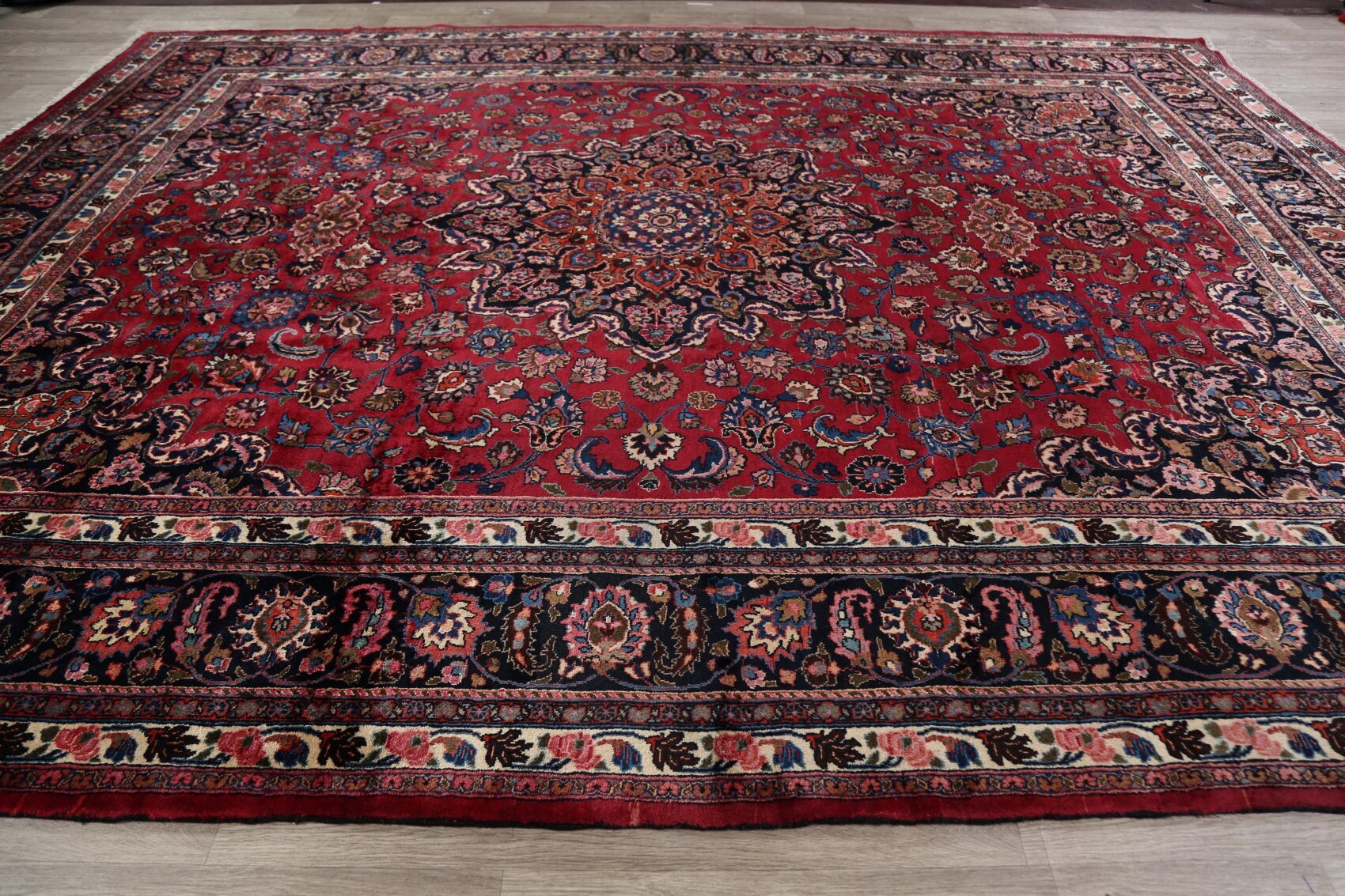 Superb 12x10 Feet Oversize Rug, Vintage Rug, Area Rug, Wool Rug, Hand ...