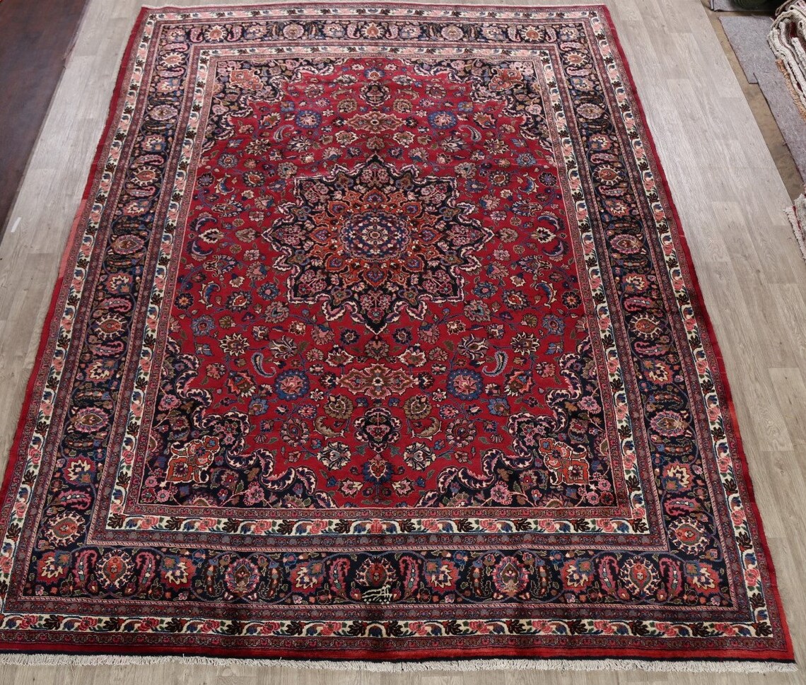 Superb 12x10 Feet Oversize Rug, Vintage Rug, Area Rug, Wool Rug, Hand ...