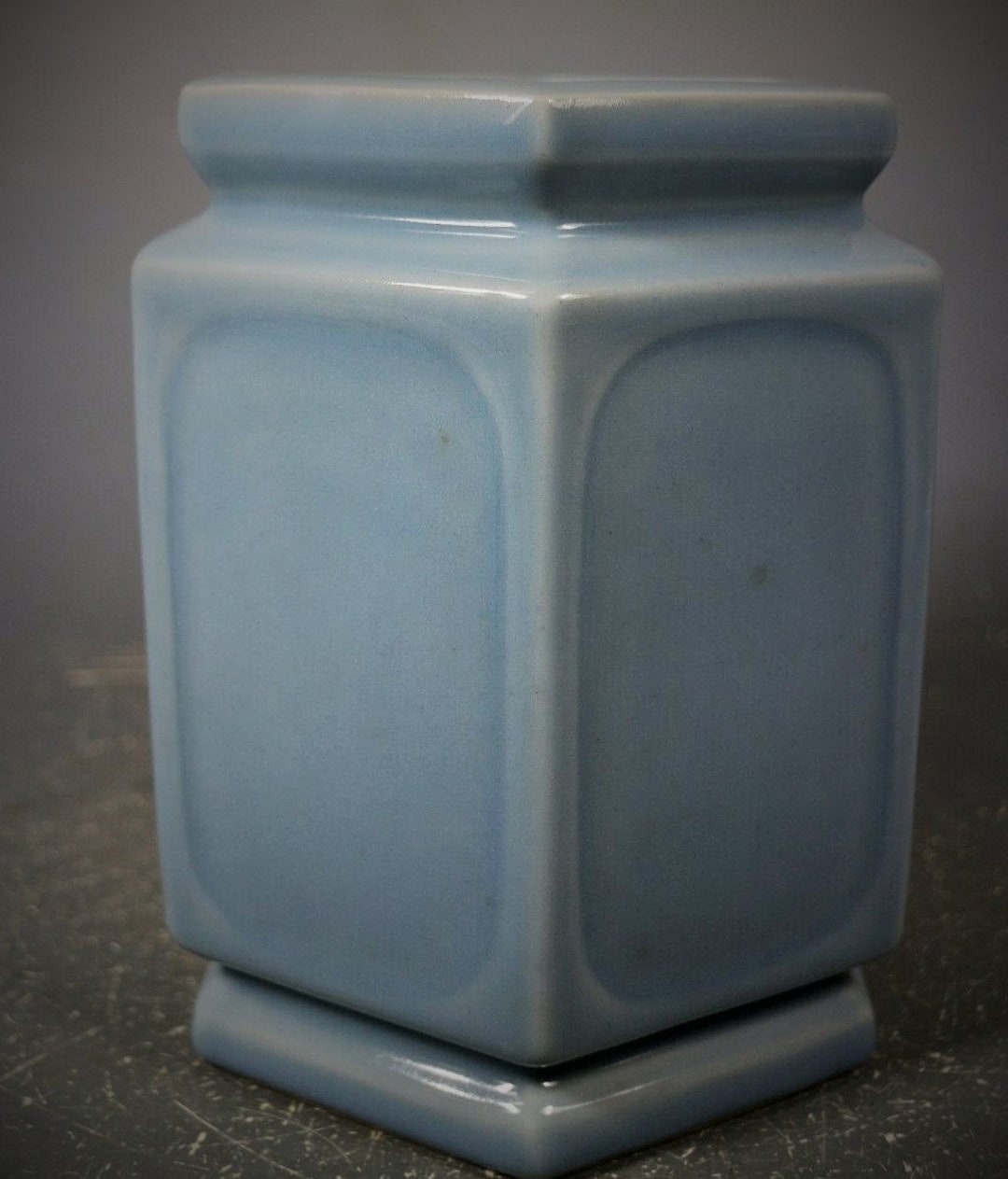 Rare Chinese Hexagonal Lavender Blue Glazed Flower Pot Planter ...