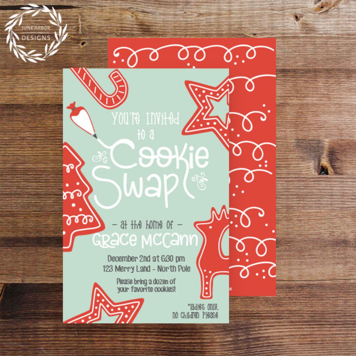 Cookie Swap Invitation Printable Invitation or Printed - Etsy