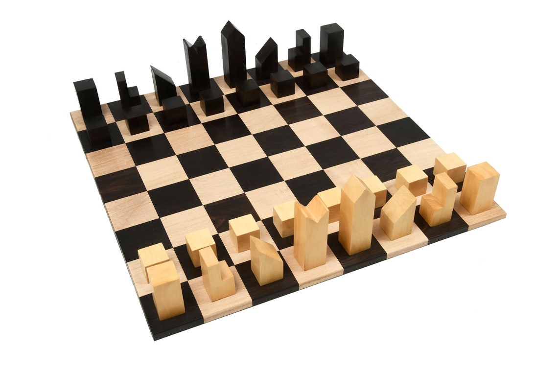 Combo of 1966 Lanier Graham Reproduced Minimalist Chess Pieces - Etsy