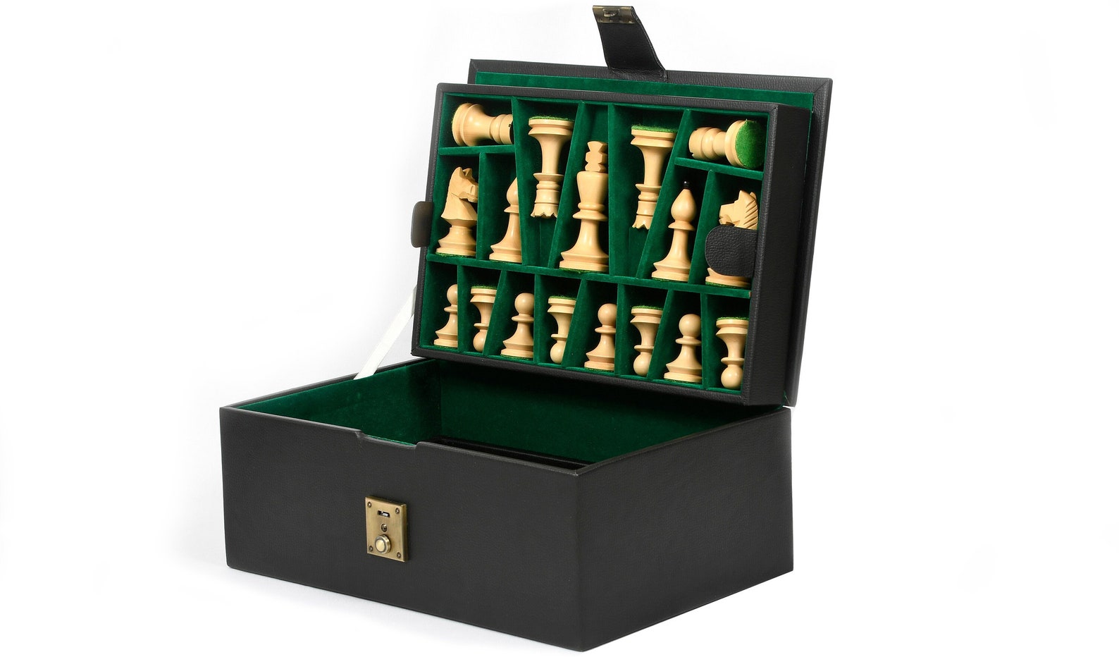 Chess Set Storage Box With Double Tray Fixed Slots for 4 - Etsy