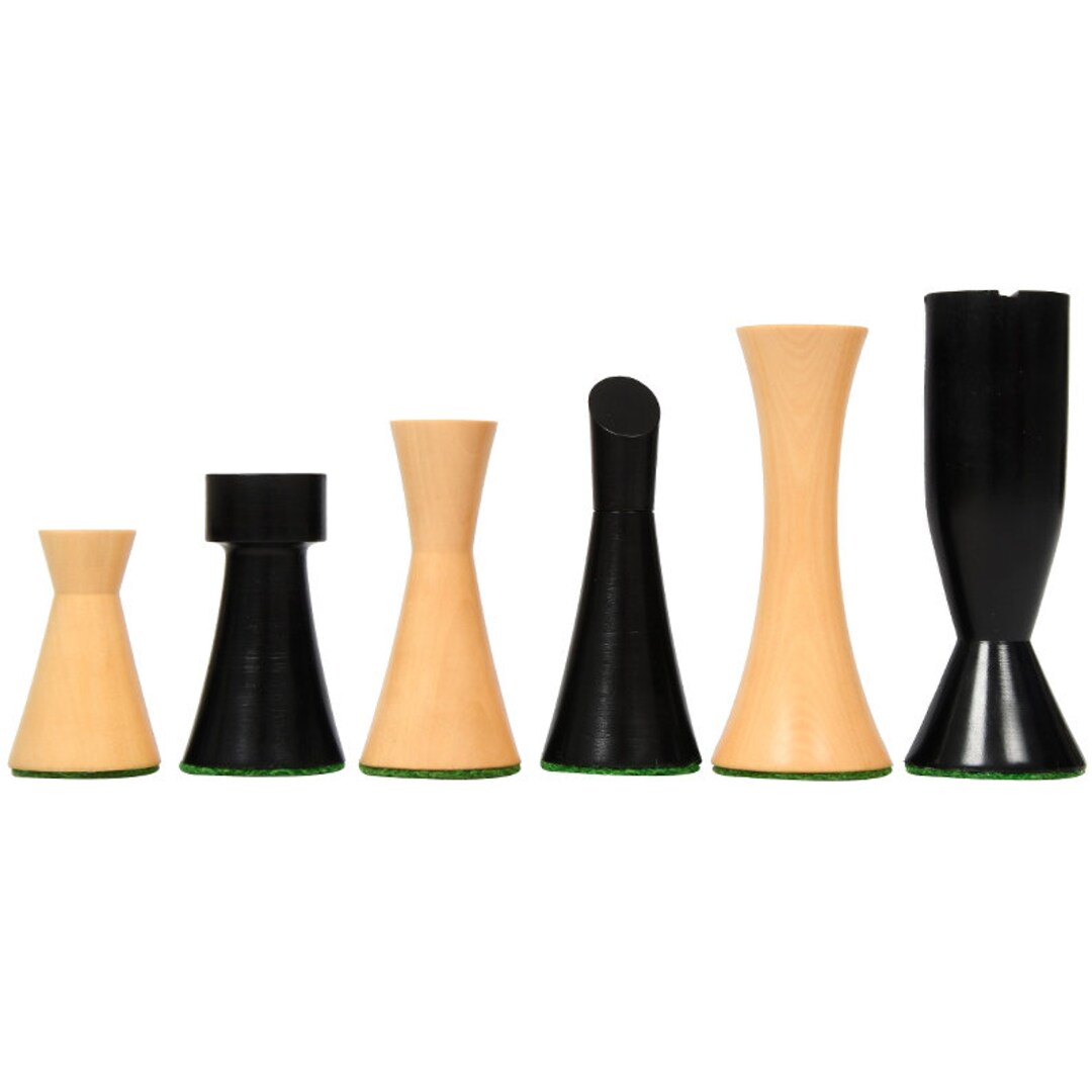 3.5 Minimalist Series Midnight Contemporary Chess Set Chess Pieces Only ...