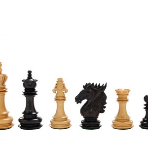 The Dragon Knight Series Chess Pieces Carved in Ebony / Box | Etsy