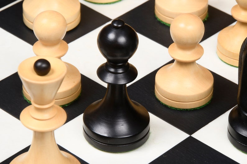 Reproduced Russian soviet Era Series Chess Set in Ebonized - Etsy