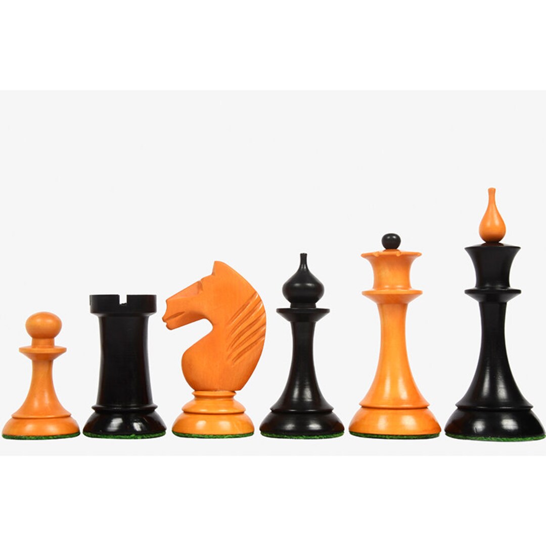 1950s Soviet russian Latvian Reproduced Chess Set Chess Pieces Only ...