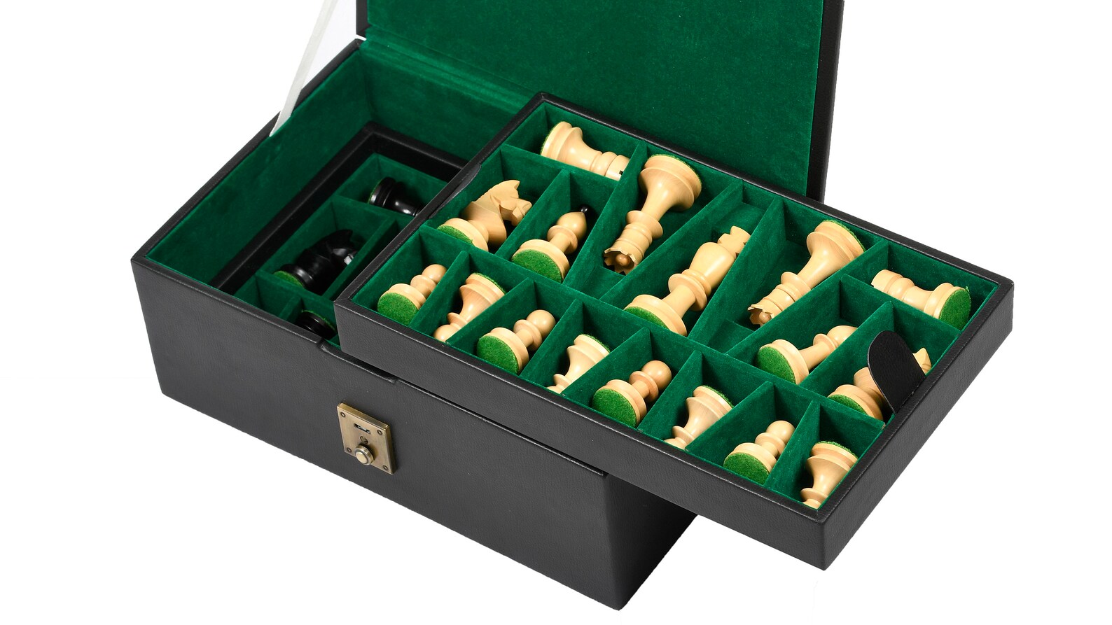Chess Set Storage Box With Double Tray Fixed Slots for 4 - Etsy