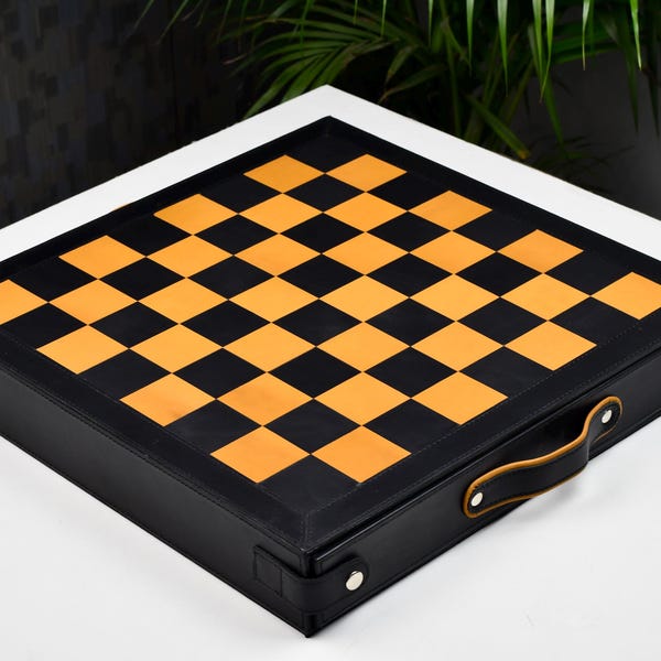 Leather Chess Board - Etsy