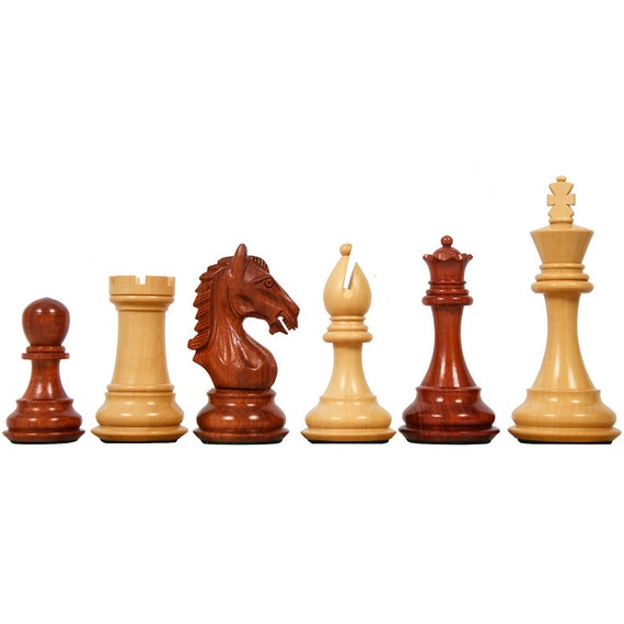 Weighted Chess Pieces Derby Knight Staunton in Bud Rosewood - Etsy UK