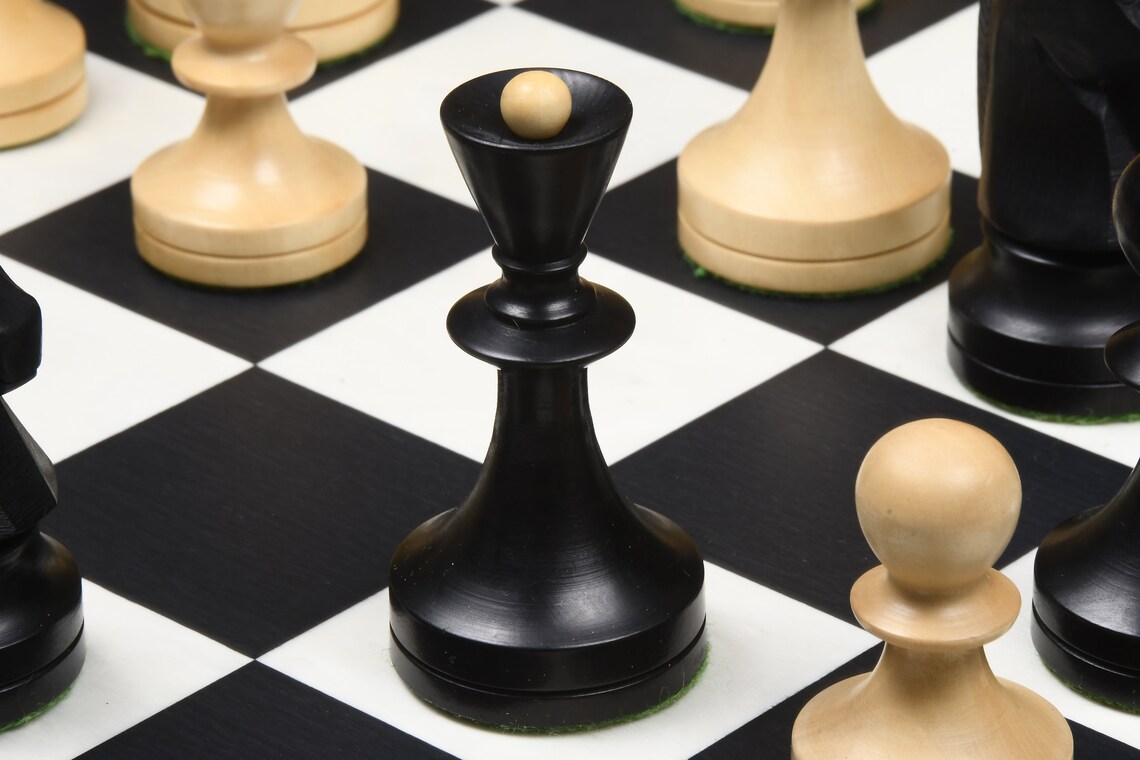 Reproduced Russian soviet Era Series Chess Set in Ebonized - Etsy