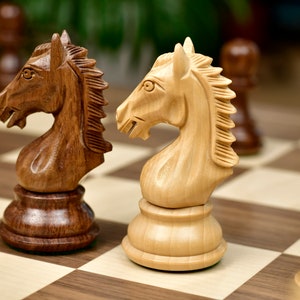 4.1'' Derby Knight Staunton Chess Set Chess Pieces Only Weighted Chess ...