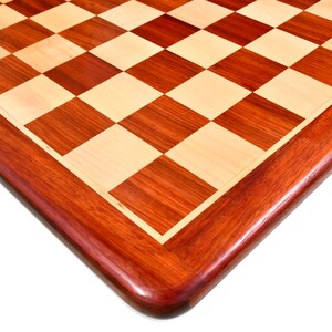 Wooden Chess Board Blood Red Bud Rose Wood 19 50 Mm Sku B1056 Etsy