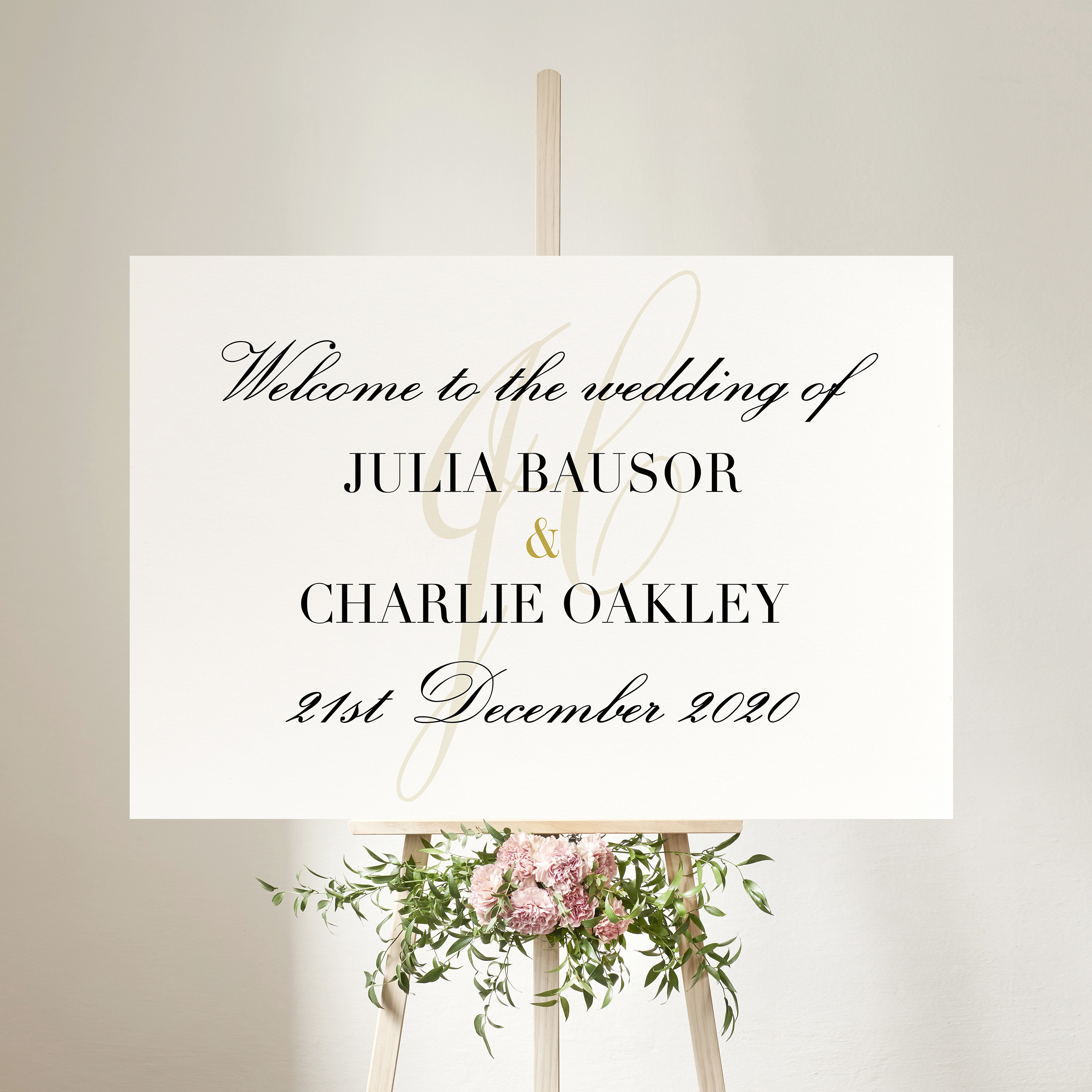 Gold Elegant Order of the Day Sign | Etsy