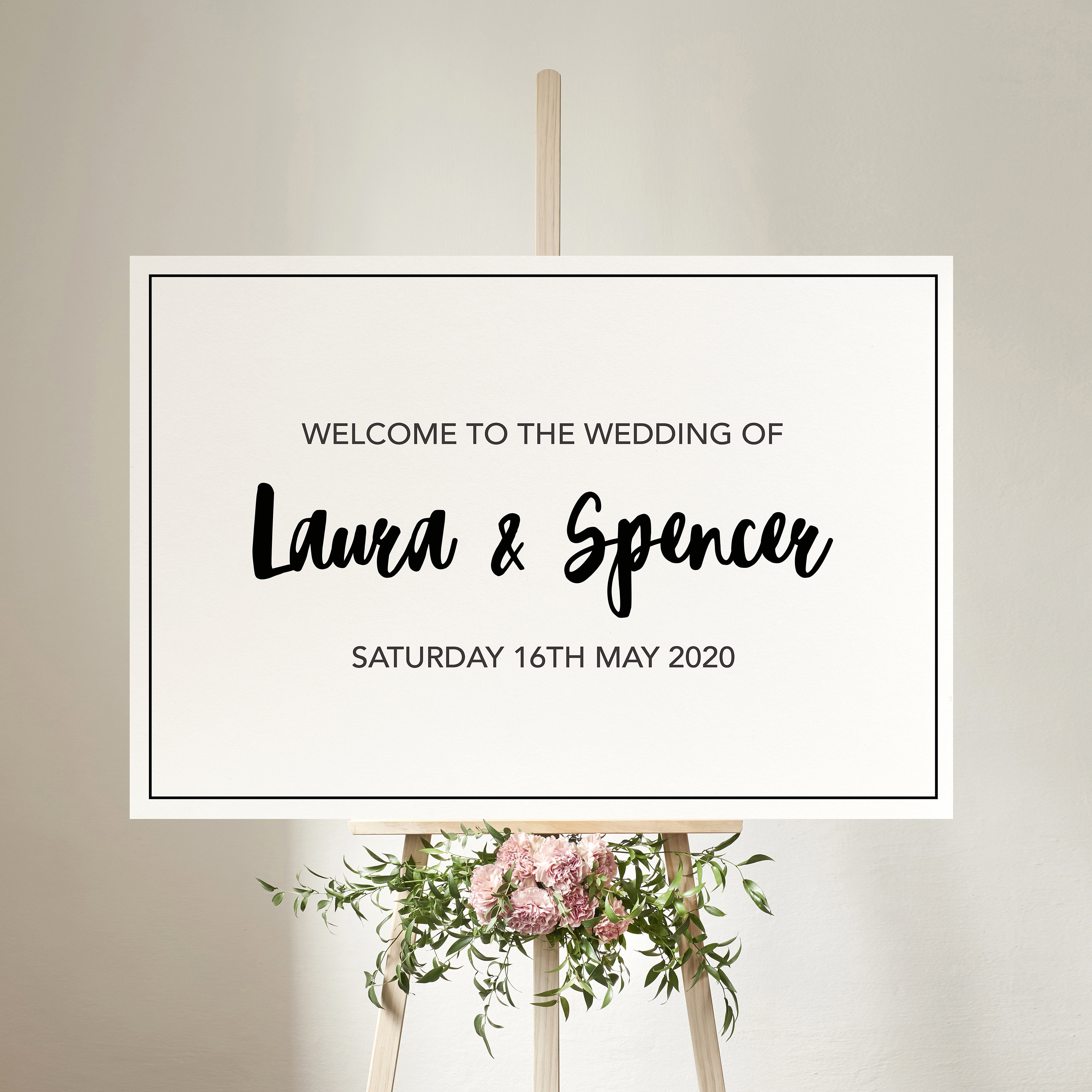 Black and White Calligraphy Wedding Order of the Day Sign - Etsy UK