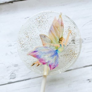 Fairy Lollipops, Fairy Birthday Favors, Fairy Godmother Treats, Magical ...