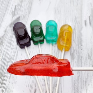 Car Shaped Lollipops, Car Candy Suckers, Multicolor Car Shaped ...