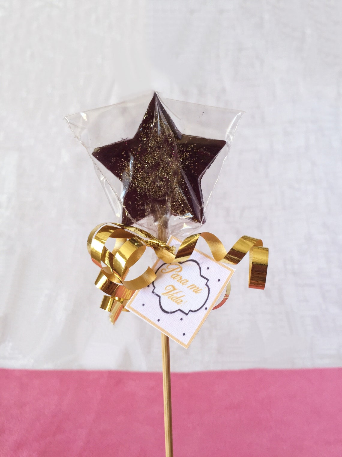Star Shaped Hard Candy Lollipops Star Shaped Lollipop Favors | Etsy