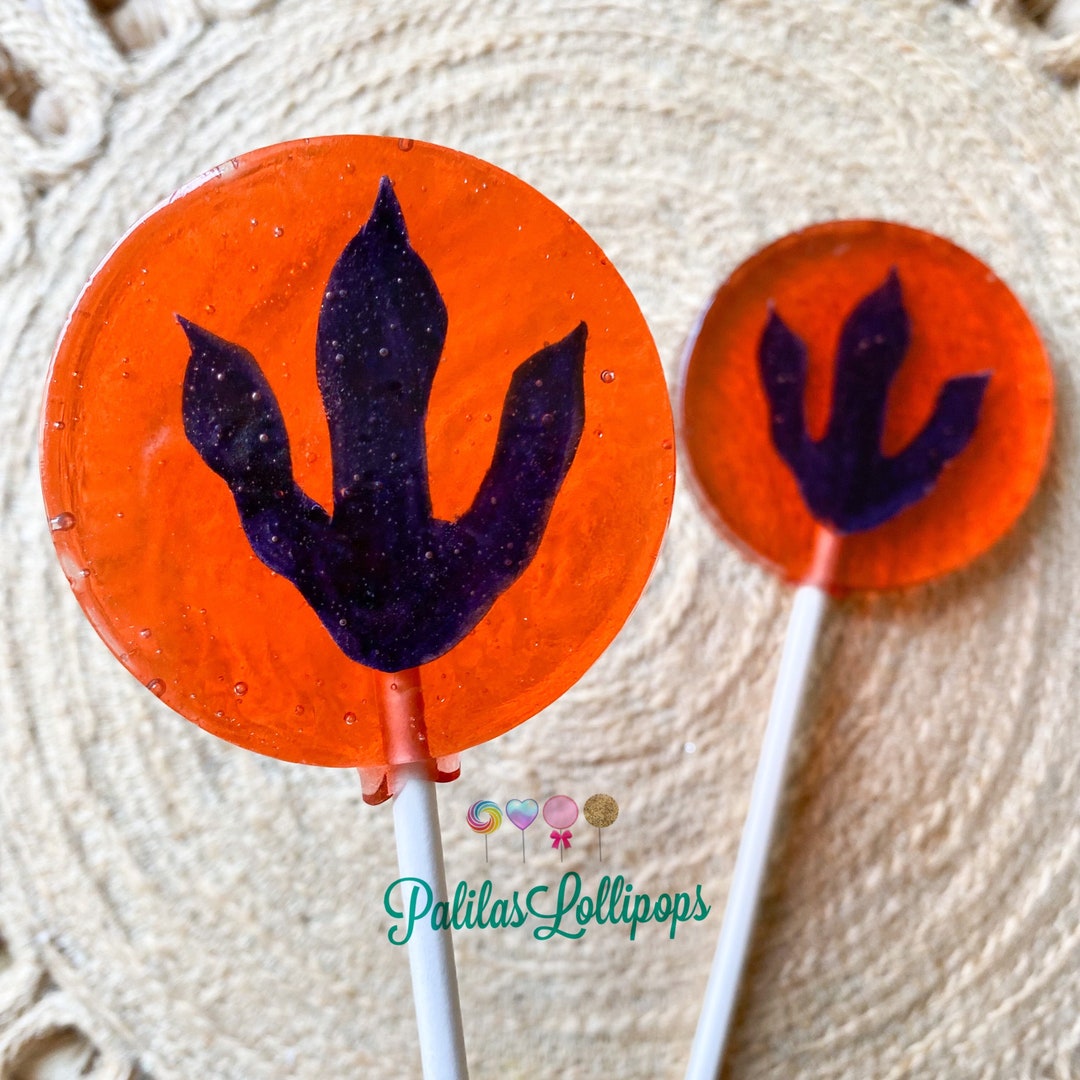 Dinosaur Footprint Lollipops, Dino Candy, Dinosaur Footprint Party ...