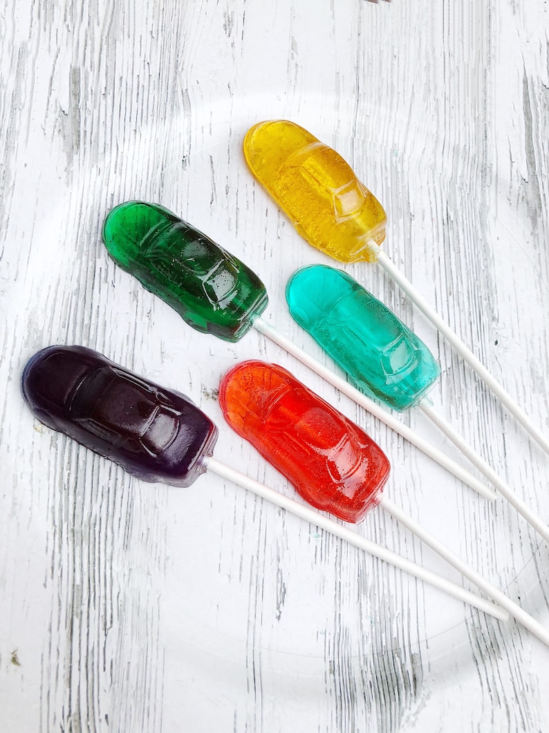 Car Shaped Lollipops Car Candy Suckers Multicolor Car Shaped | Etsy
