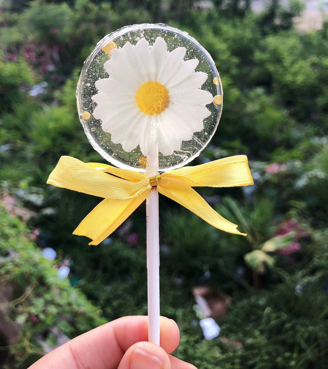 Daisy Flower Lollipops, Marguerite Flower Lollipop Favors, Flower ...