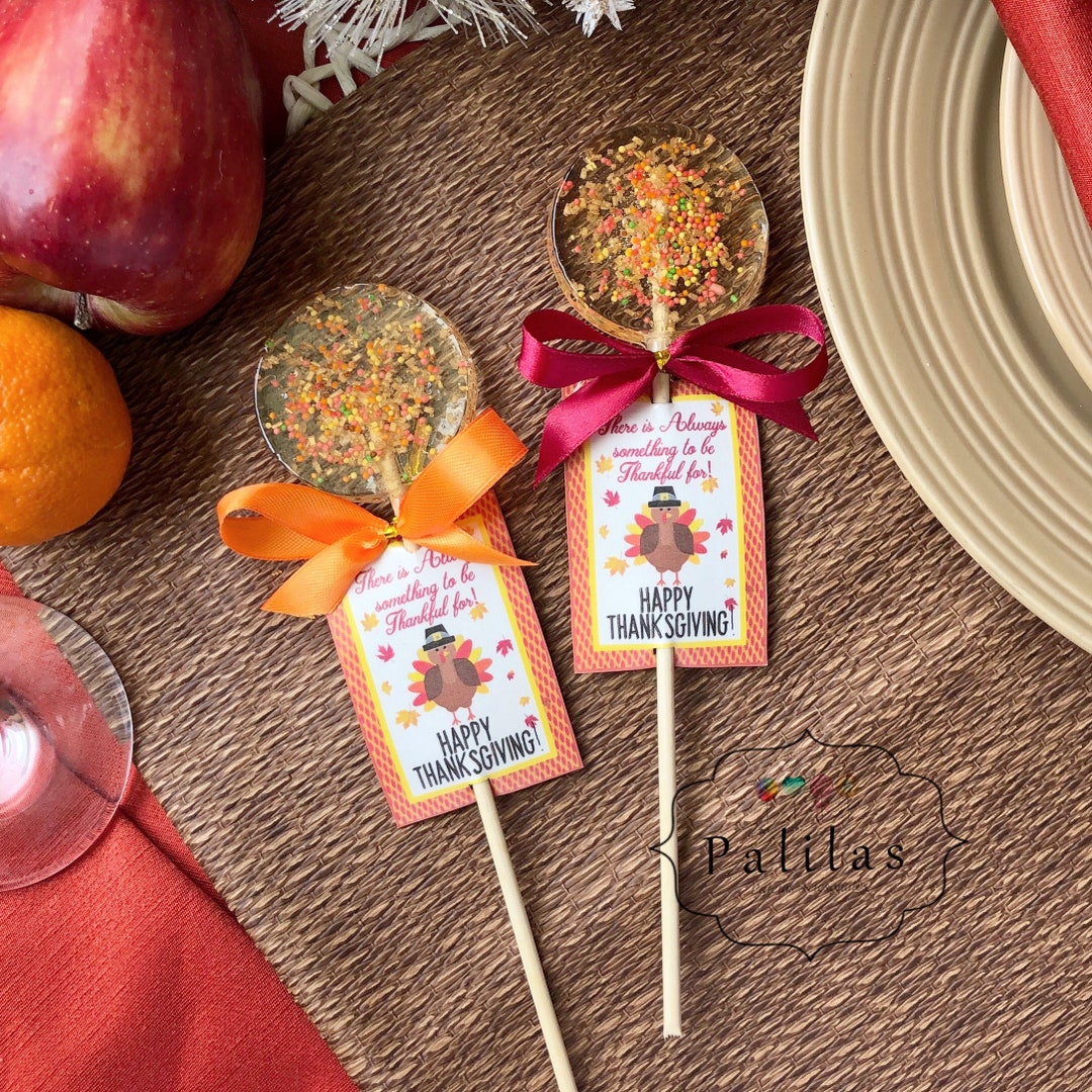 Thanksgiving Favors, Thanksgiving Lollipops, Give Thanks Favors ...
