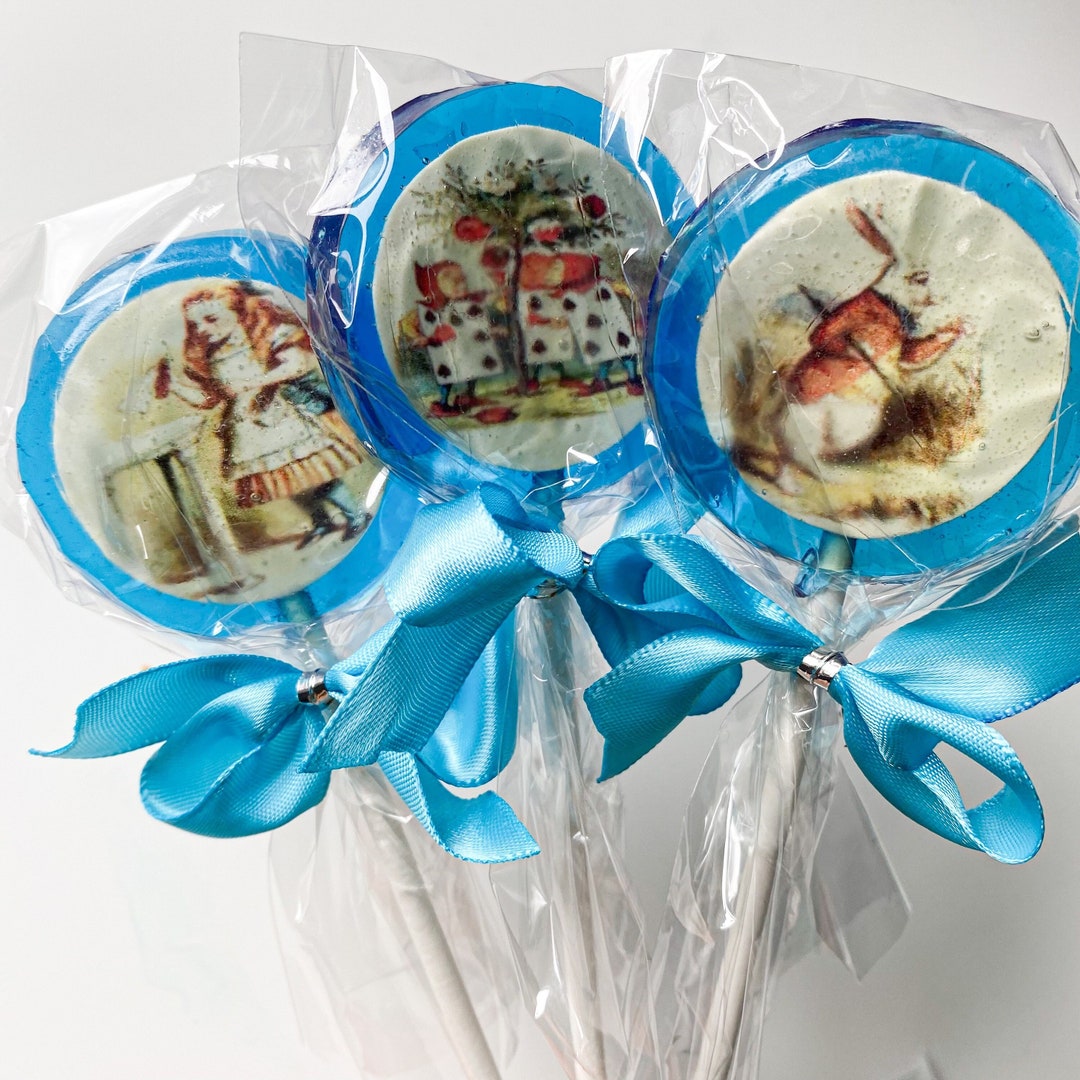 Vintage Alice in Wonderland Inspired Lollipops, Hard Candy Party Favors ...