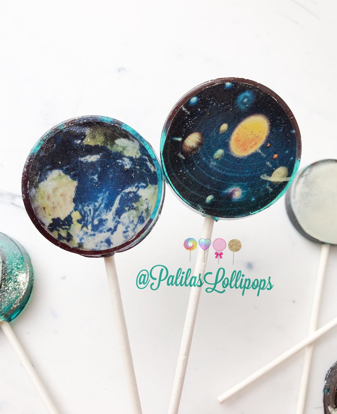 Space lollipops party favors astronauts and planets themed | Etsy