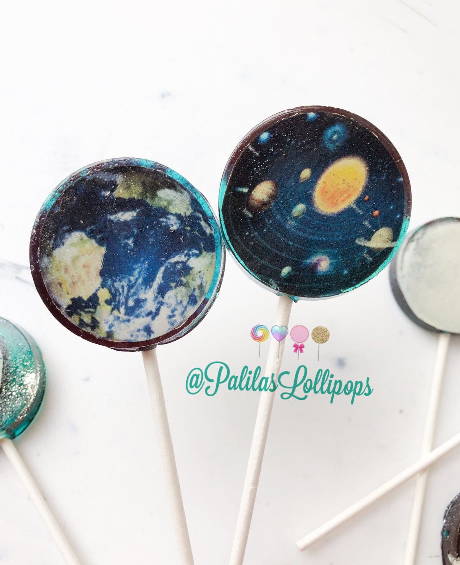 Space lollipops party favors astronauts and planets themed | Etsy