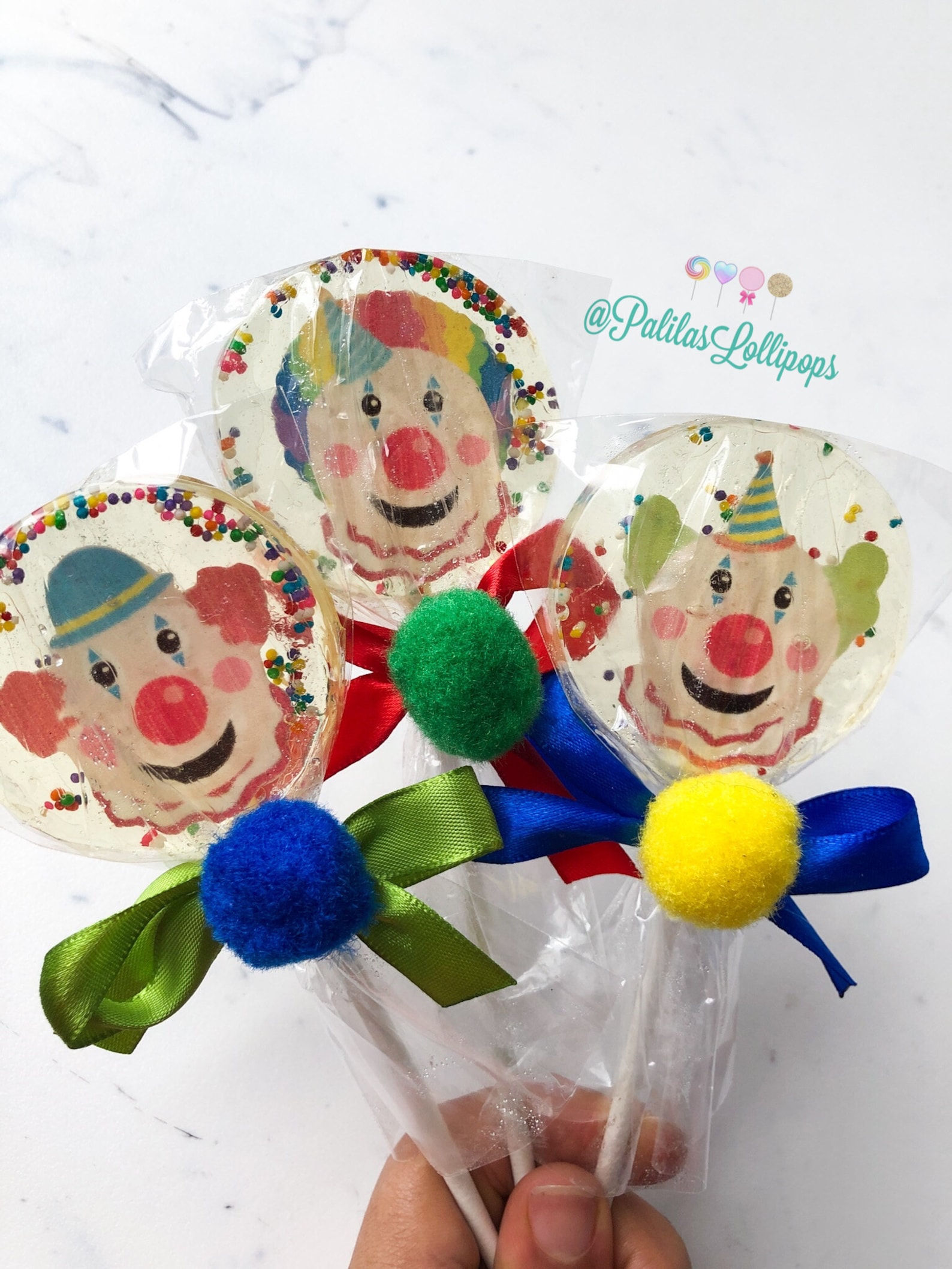Circus Clown Lollipops Favors Carnival Themed Suckers Circus - Etsy