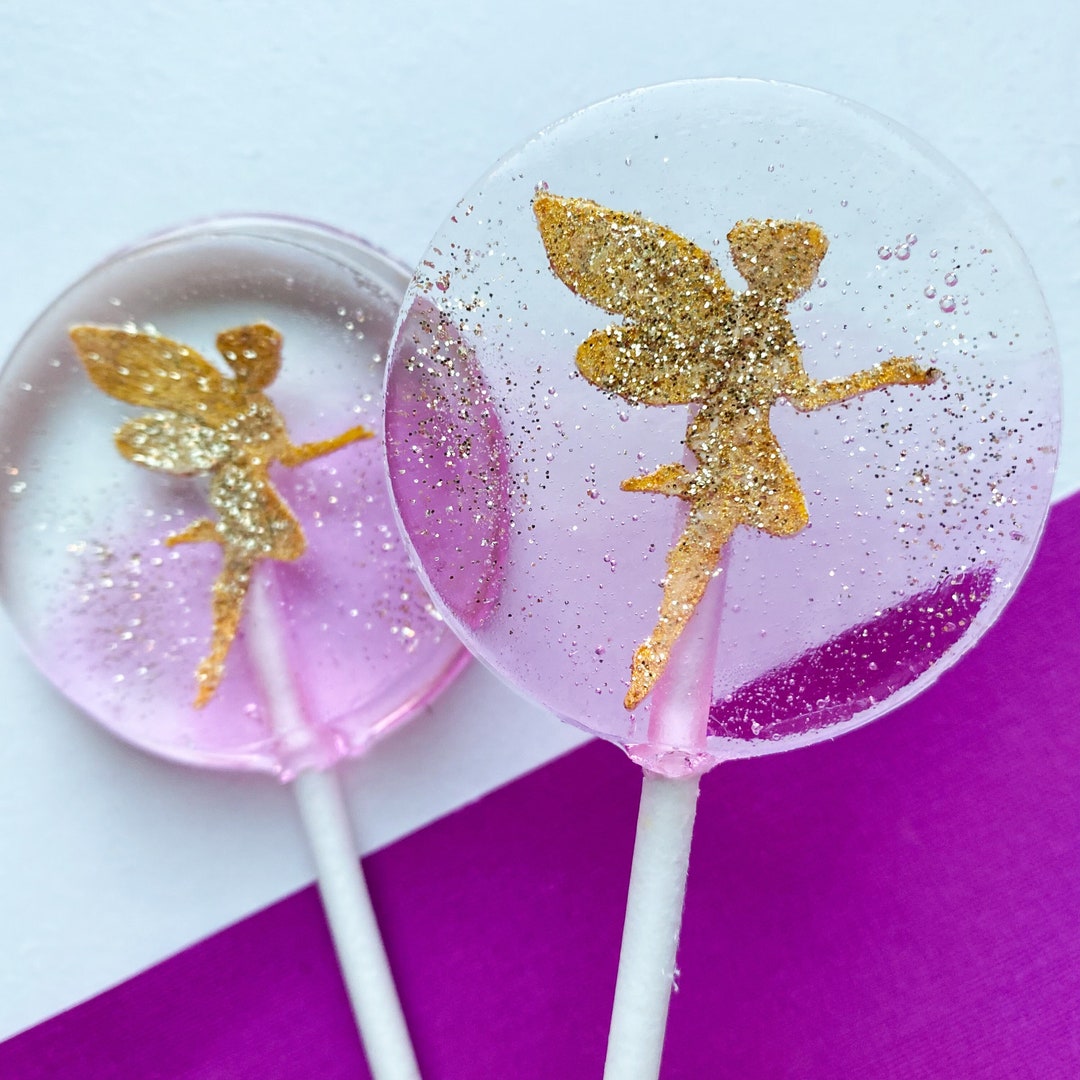 Fairy Lollipops, Fairy Party Favors, Golden Fairy Party Treats, Fairy Dust Theme Suckers, Fairy ...