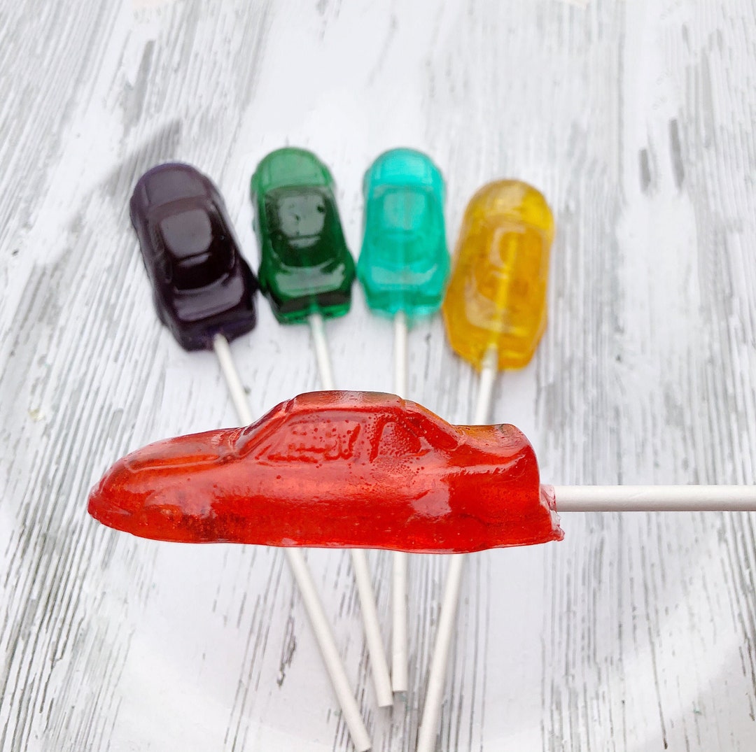 Car Shaped Lollipops, Car Candy Suckers, Multicolor Car Shaped ...