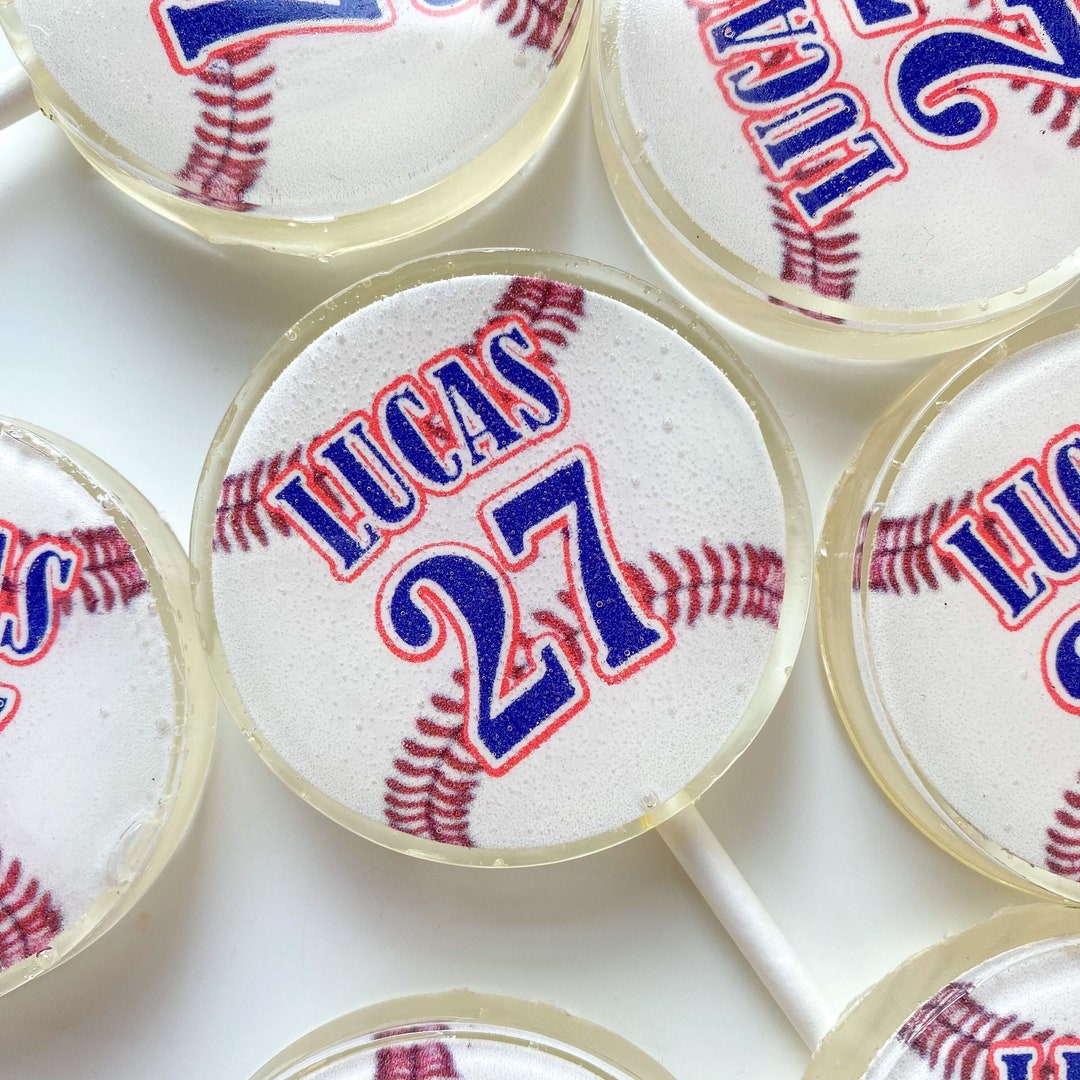 Baseball Ball Lollipop Customize Favors, Baseball Themed Birthday Party ...