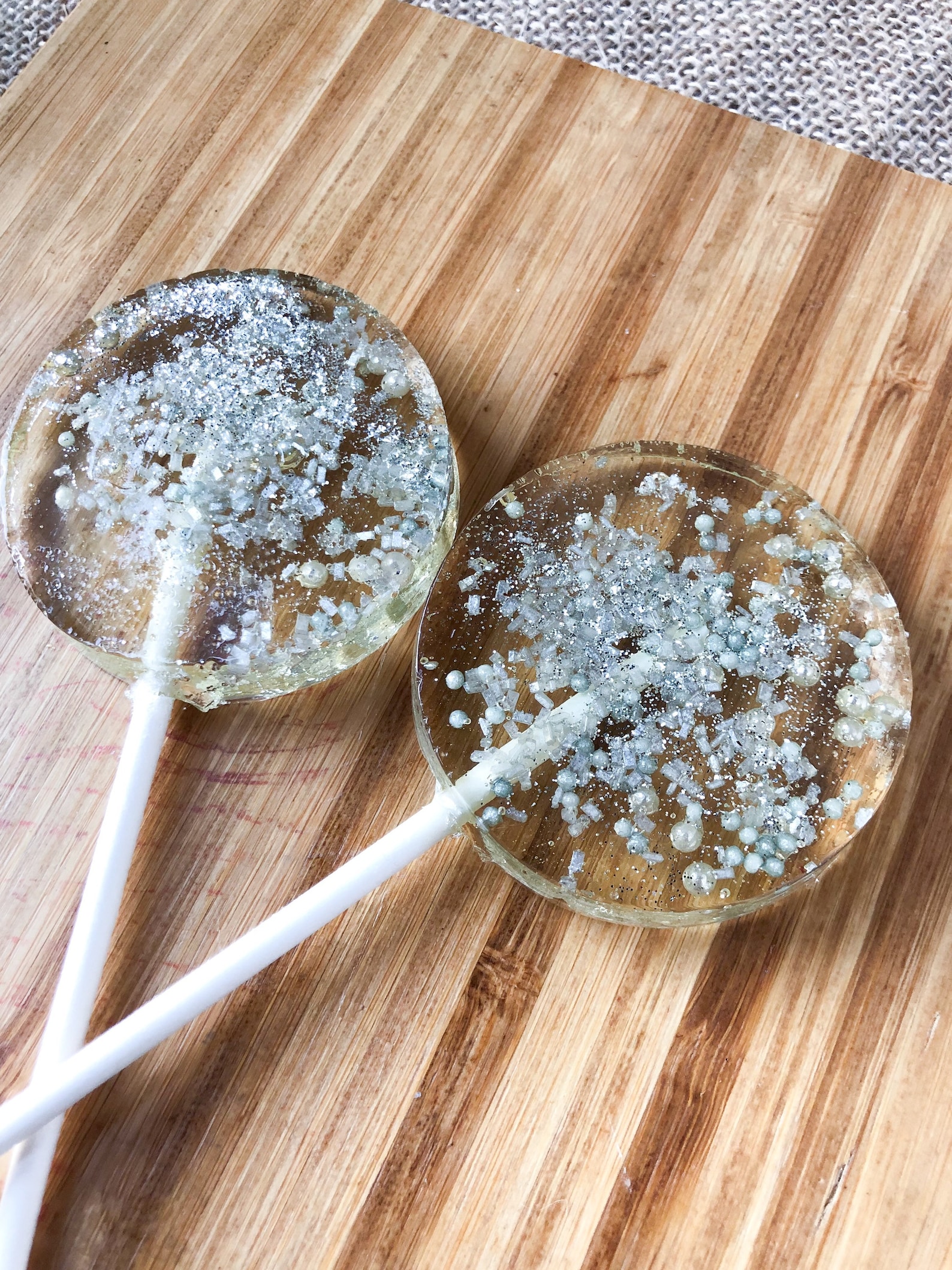 Silver Lollipops Sparkle Wedding Favors Silver Bridal Shower - Etsy