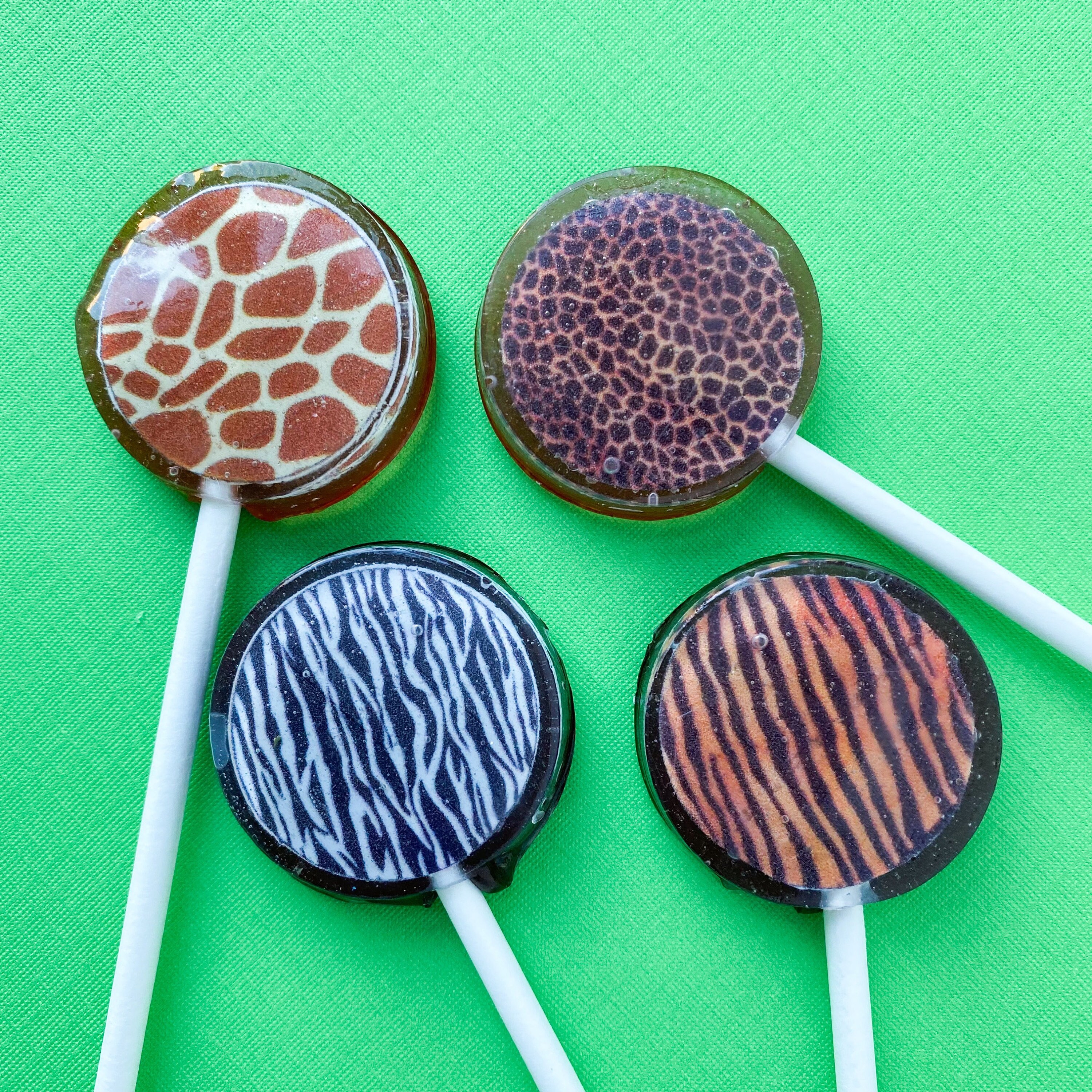 Zebra Striped Lollipops
