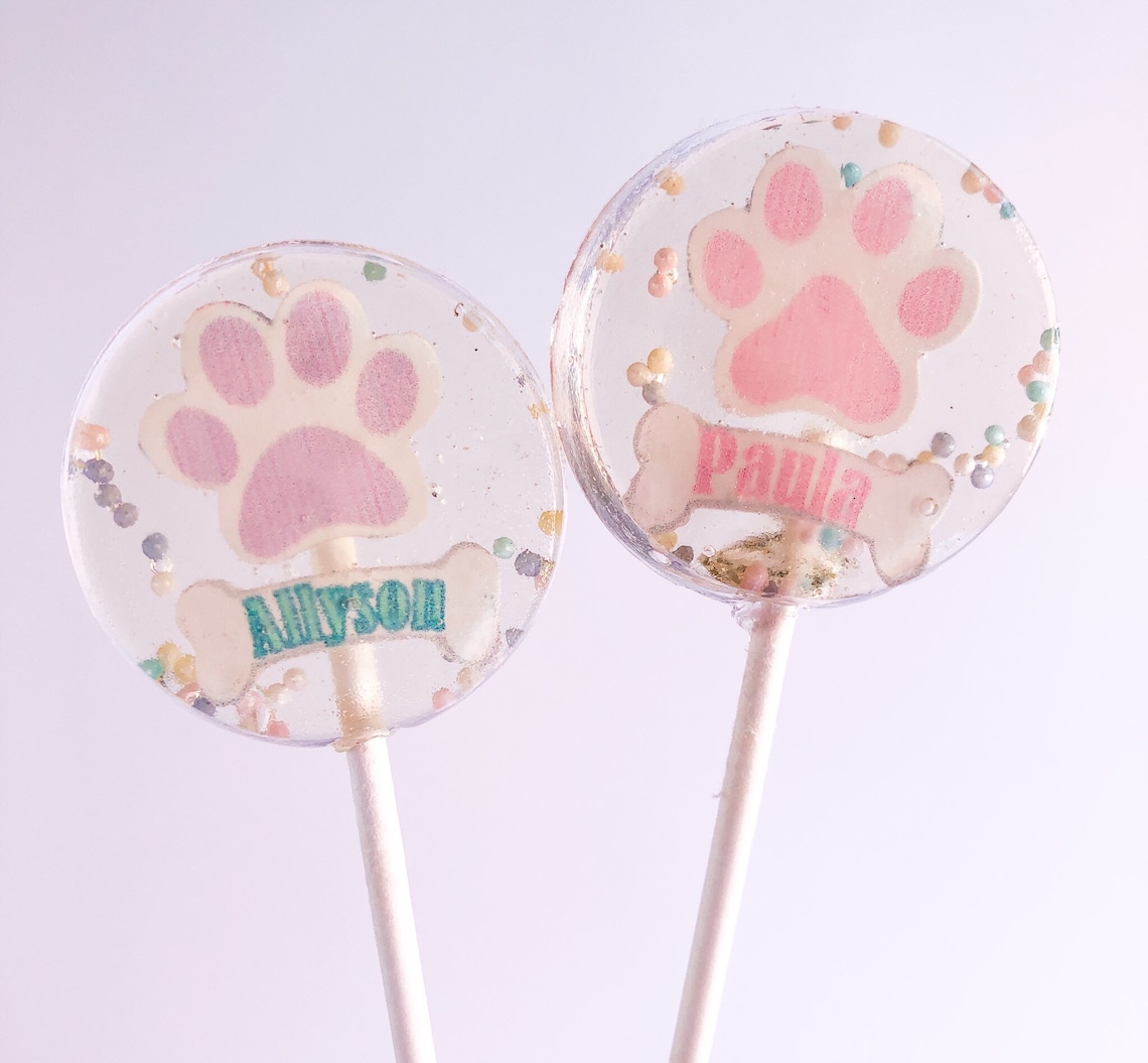 Dog Paw Customize Lollipops Paw Patrol Inspired Suckers Skye - Etsy