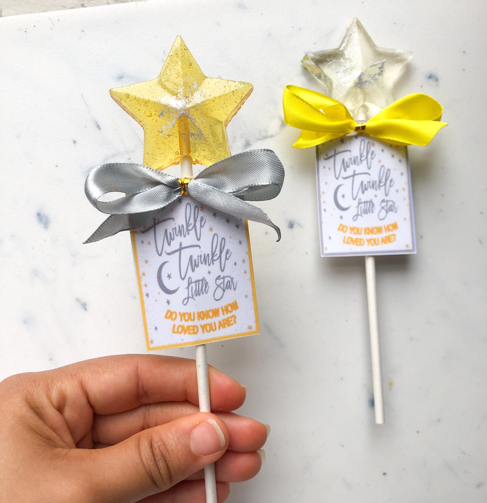 Star Shaped Lollipops Twinkle Twinkle Little Star Lollipop | Etsy
