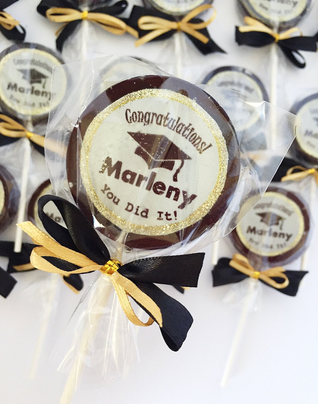 Graduation Day Lollipops, Graduation Party Favors, Hard Candy Lollipops ...