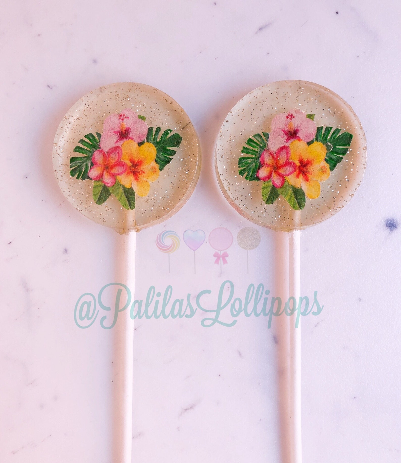 Tropical Flowers Lollipops Favors, Tropical Bridal Shower, Mother's Day ...