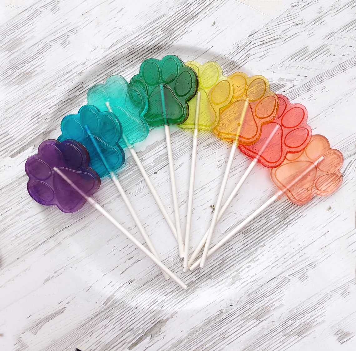 Dog Paw Print Shaped Lollipops Doggy Paws Print Candy | Etsy