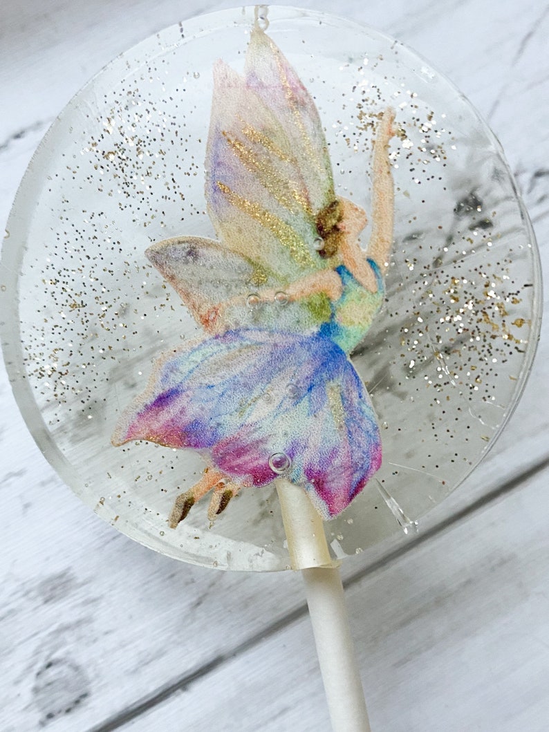 Fairy Lollipops, Fairy Birthday Favors, Fairy Godmother Treats, Magical ...