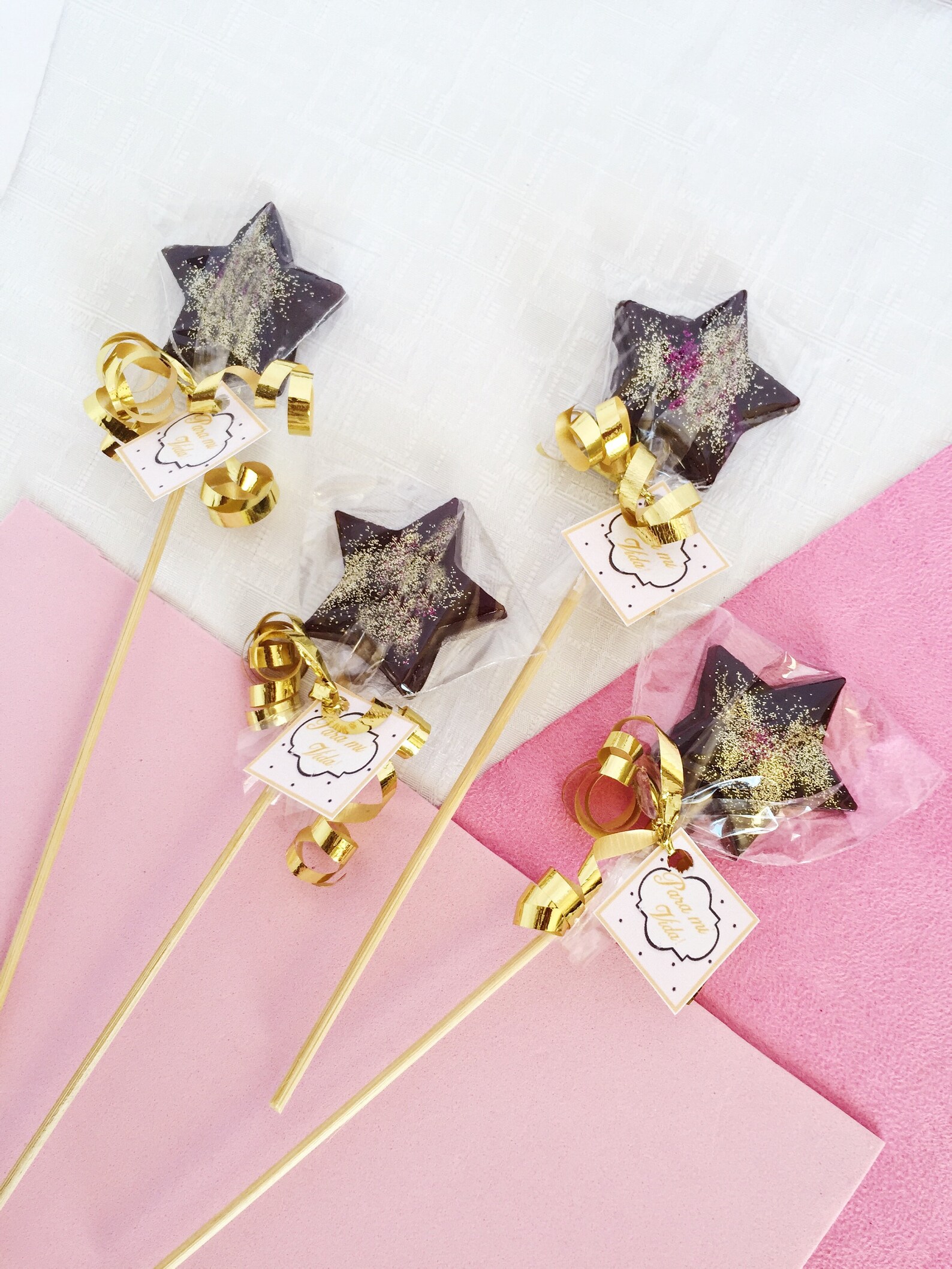 Star Shaped Hard Candy Lollipops Star Shaped Lollipop Favors - Etsy