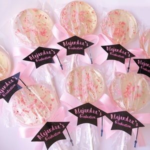 Pink Sprinkles Customize Graduation Lollipops With Customize Tag ...